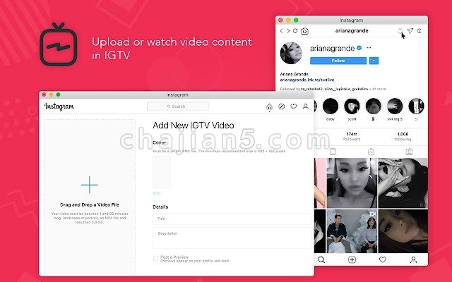 Edge 浏览器插件Web for Instagram 在电脑浏览器上使用Instagram-EDGE插件网